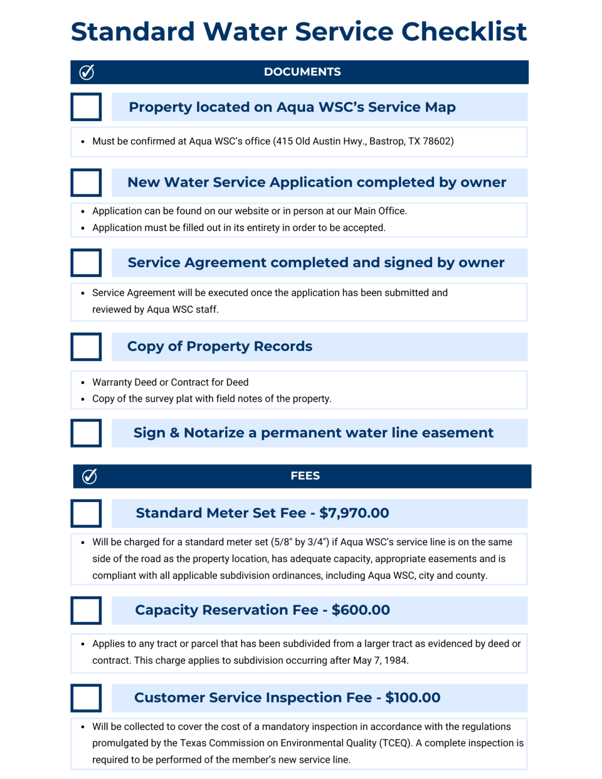 Water Service | Aqua Water Supply Corporation | Providing water and ...